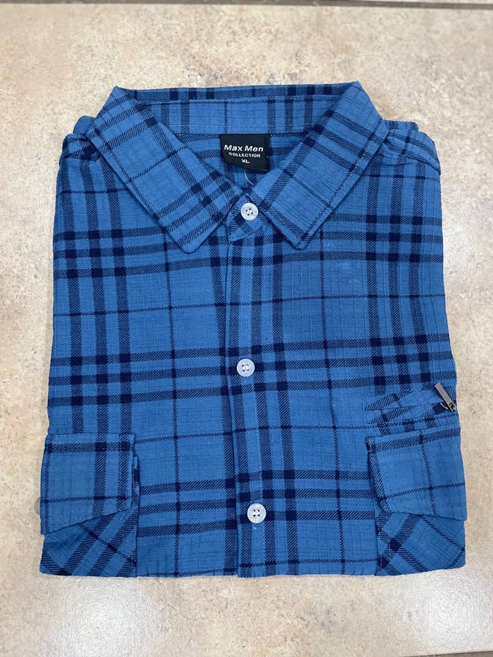 Max Men Collection Men’s Linen Printed Short Sleeve Shirts (XL - 5XL ...