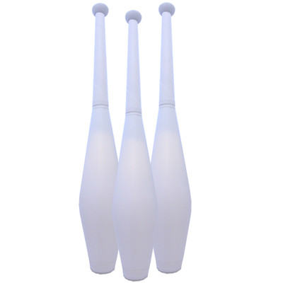 3 x White JD Coloured Trainer Juggling Clubs - Quality Beginner ...