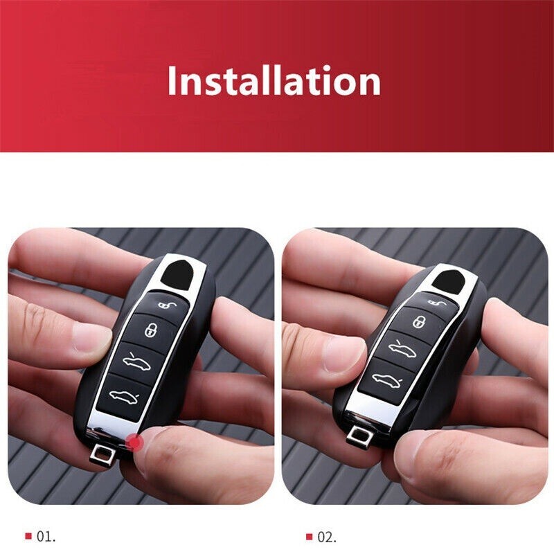 3 Button Remote Key Fob Pad Fo Porsche Panamera Cayenne Macan Boxster ...