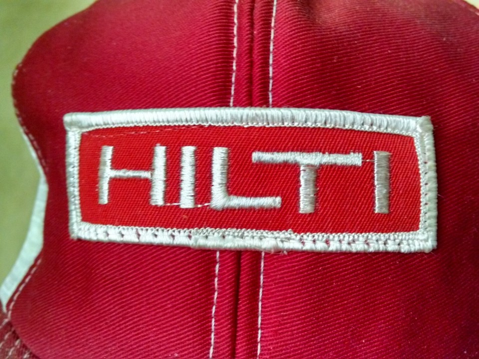 HILTI HAT BASEBALL BALL CAP MESH PATCH VINTAGE AS IS ADJ SNAPBACK NOMAD ...