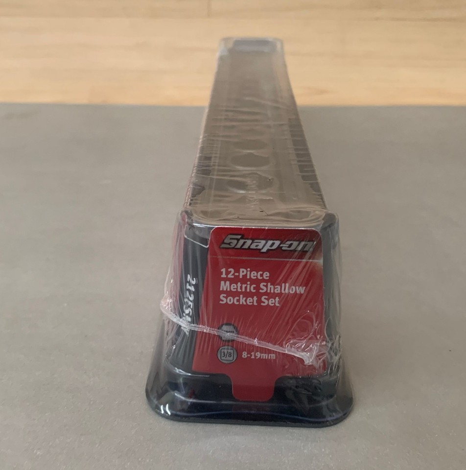 Snap On 12-Piece Metric Shallow Socket Set 8 - 19mm 212FSMY | eBay