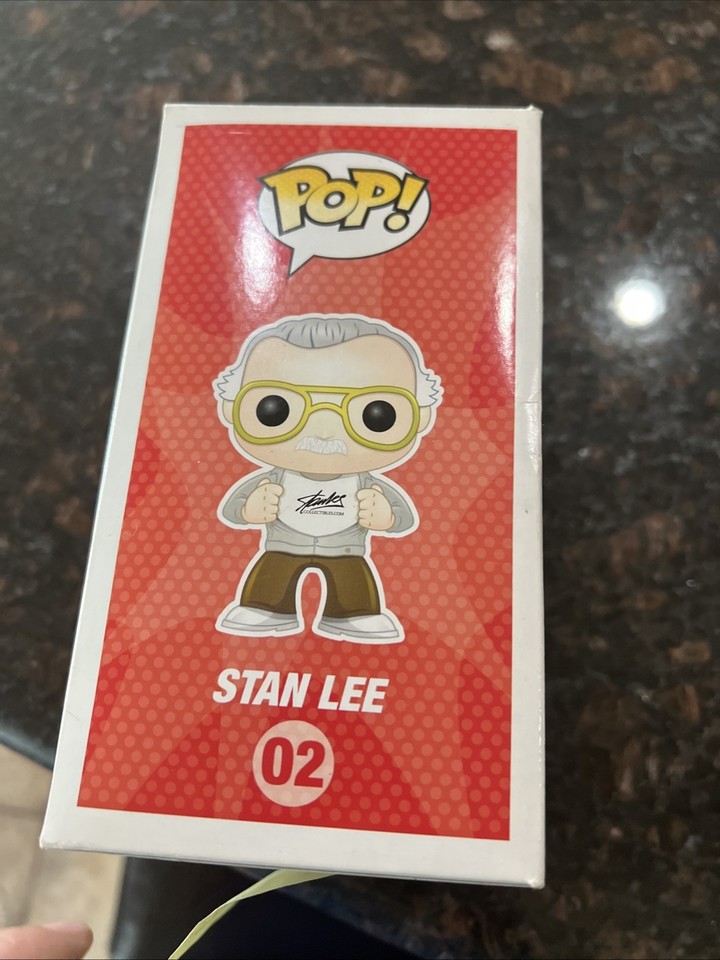 Stan Lee Signed FUNKO POP! #02 Stan Lee Convention Exclusive Rare | eBay