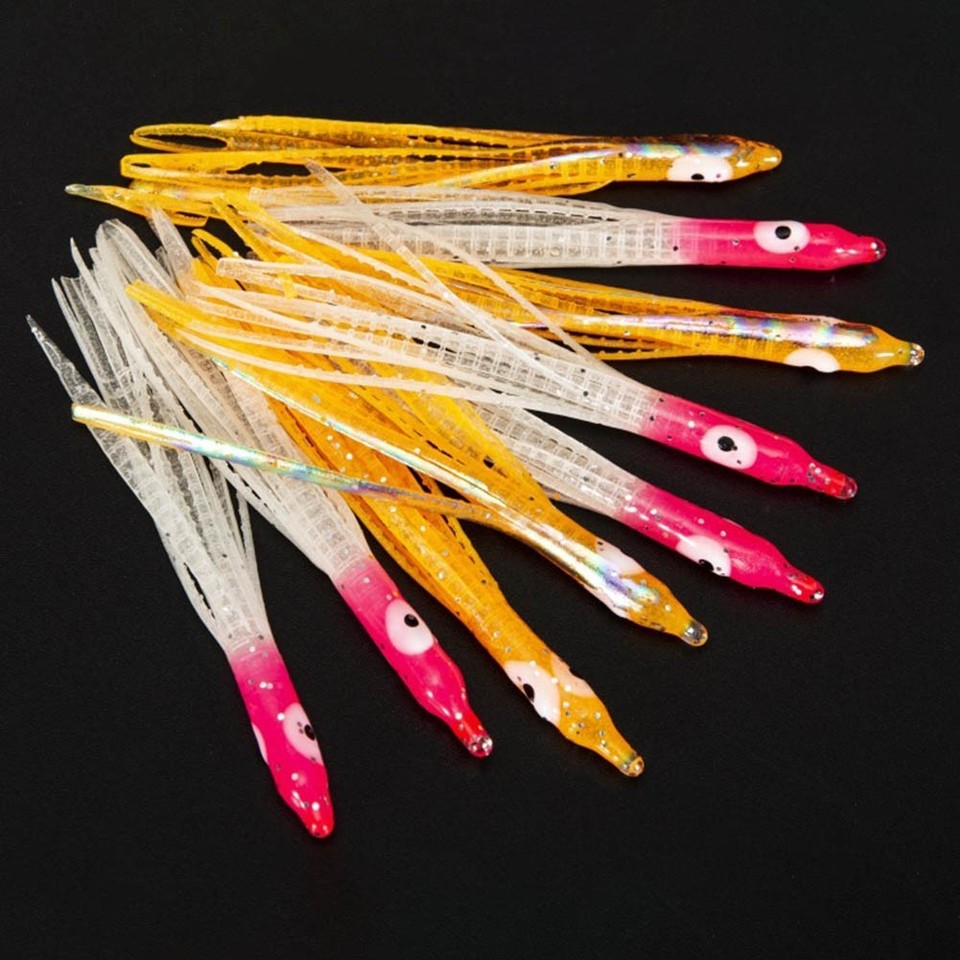 Fishing Baits Fishing Lures Needle Shape Octopus Parts Soft Bait Squid ...