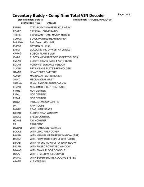 Intake Manifold 6-245 4.0L Upper Fits 90-96 AEROSTAR 324682 | eBay