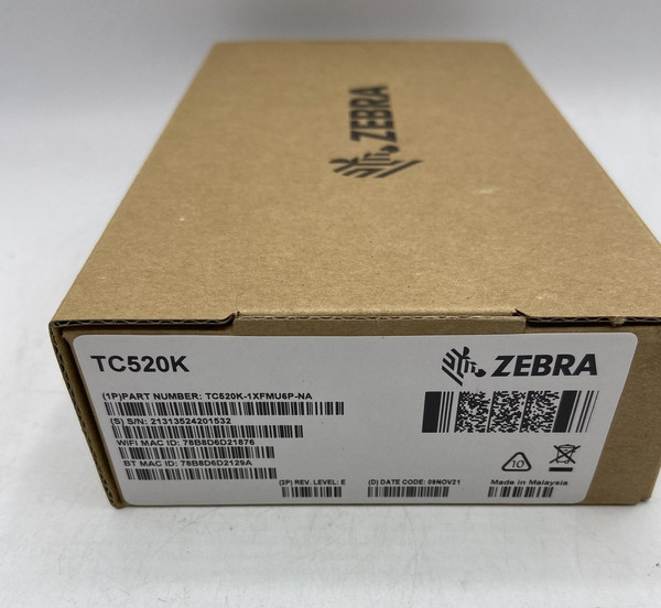 Zebra TC520K-1XFMU6P-NA 4/32GB Android Rear Camera and 5MP Mobile ...