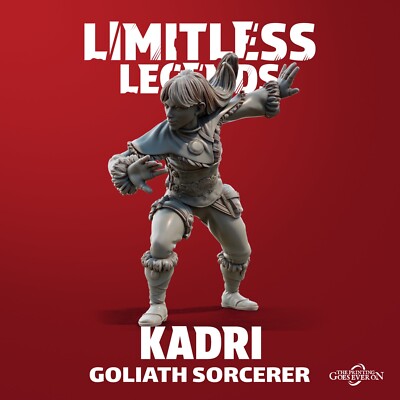Goliath Sorcerer - Kadri - Female | Limitless Legends | D&D Miniature ...