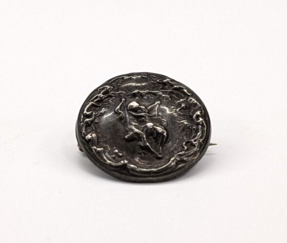 Antique Foster & Bailey Sterling Silver Art Nouveau High Relief Lovers ...