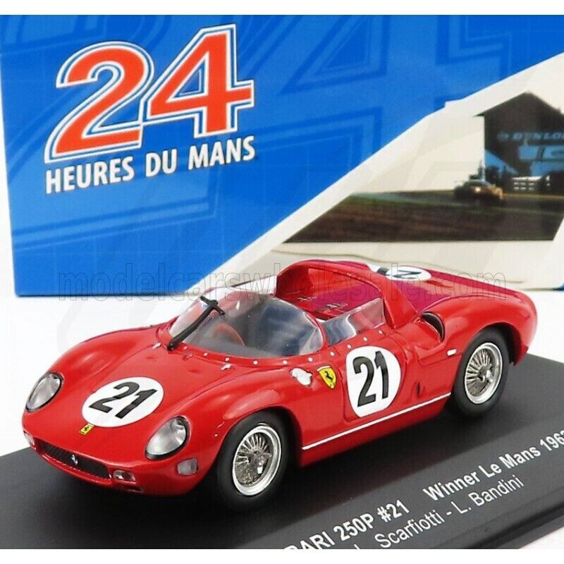 Ferrari 250P #21 Win Le Mans 1963 Scarfiotti Bandini Ixo LM1963 1:43 24 ...