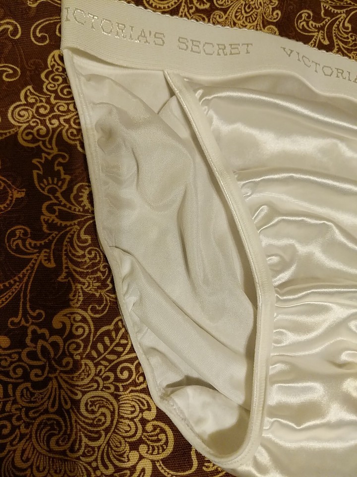 Vtg Victoria's Secret Satin Second Skin Signature Rio Brief Panties ...