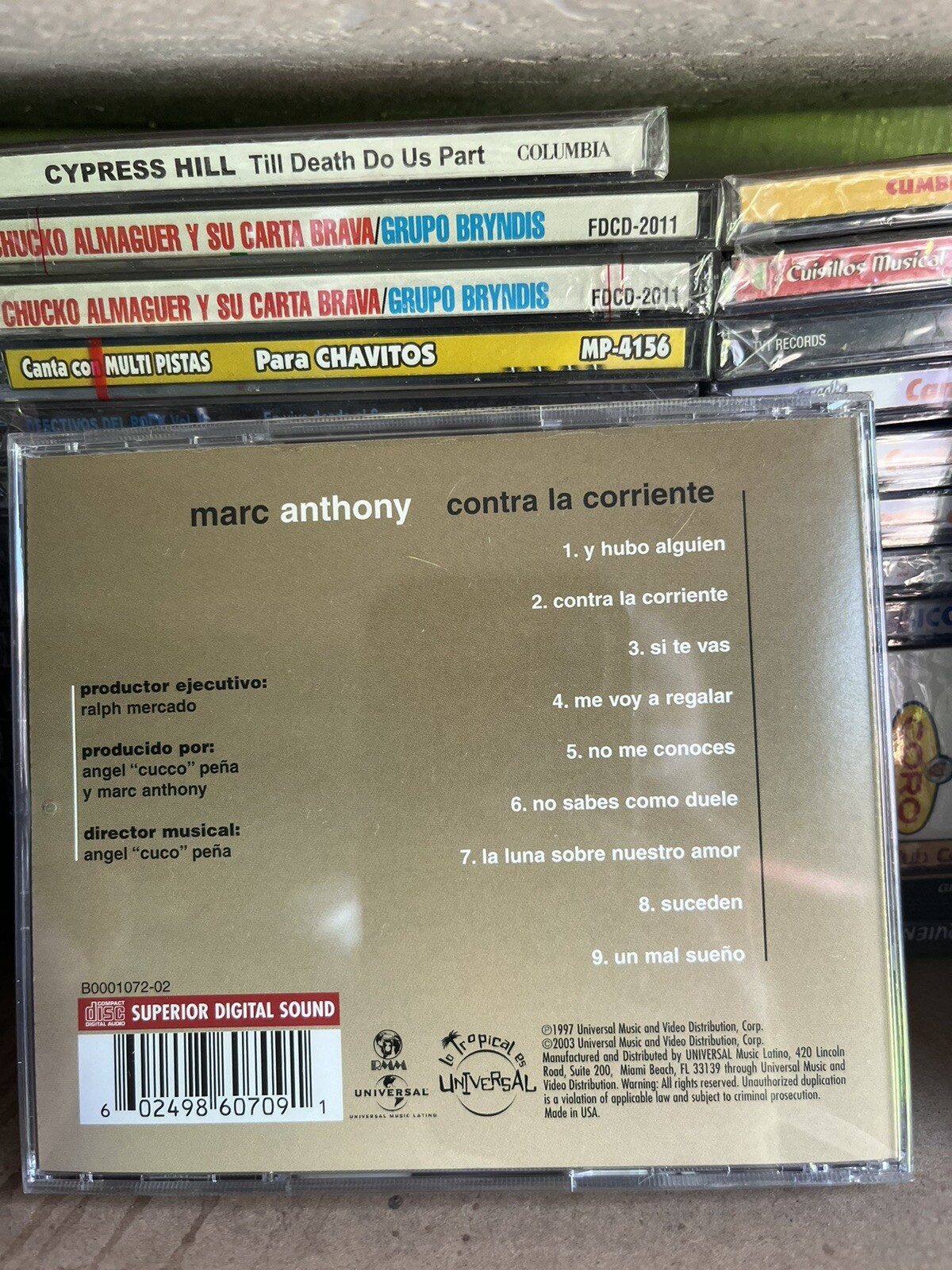 Contra la Corriente by Marc Anthony (CD, Sep-1999, Sony Music ...