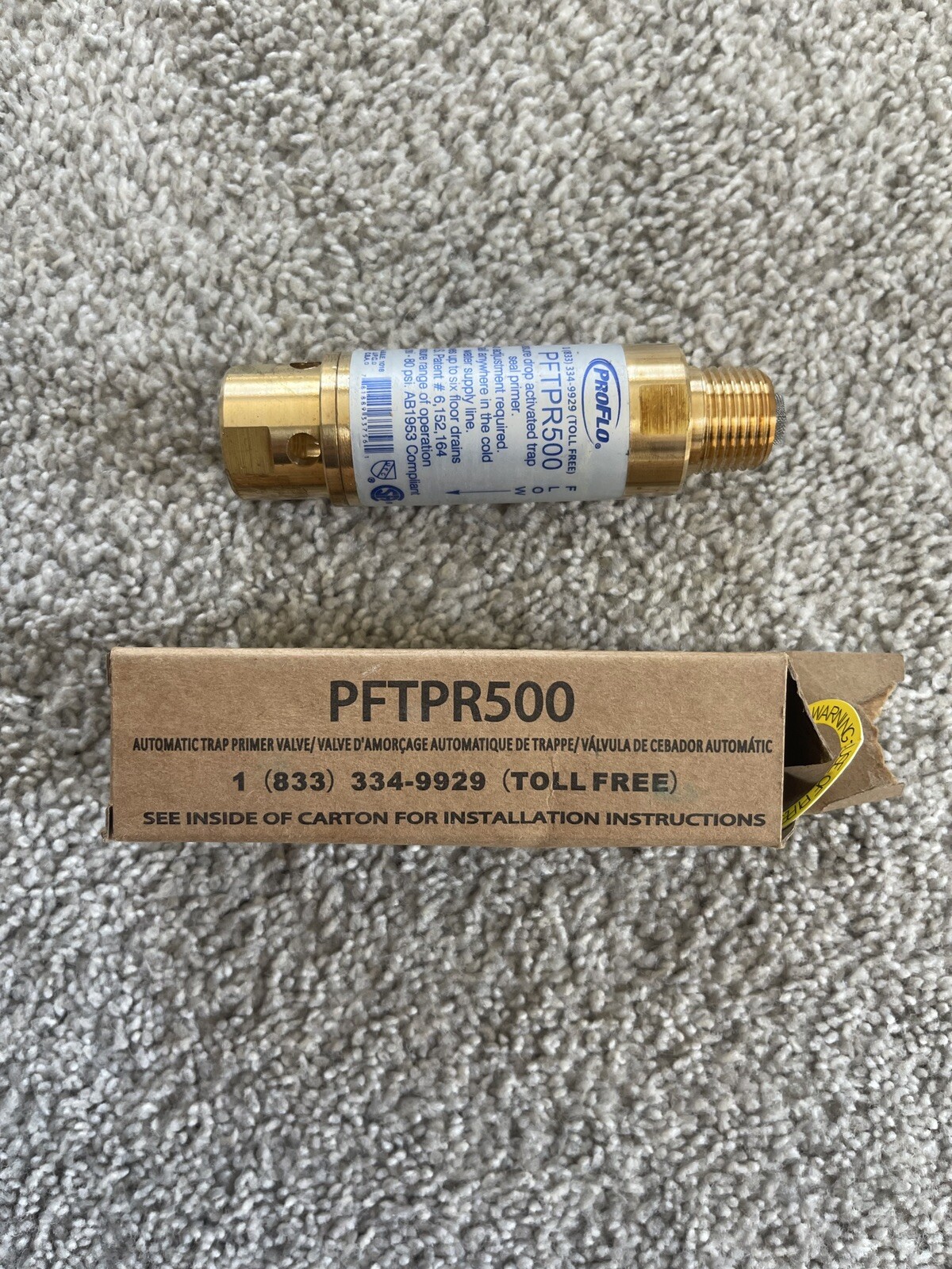 Proflo PFTPR500 1/2” Trap Primer - Value For Up To 6 Floor Drains | eBay