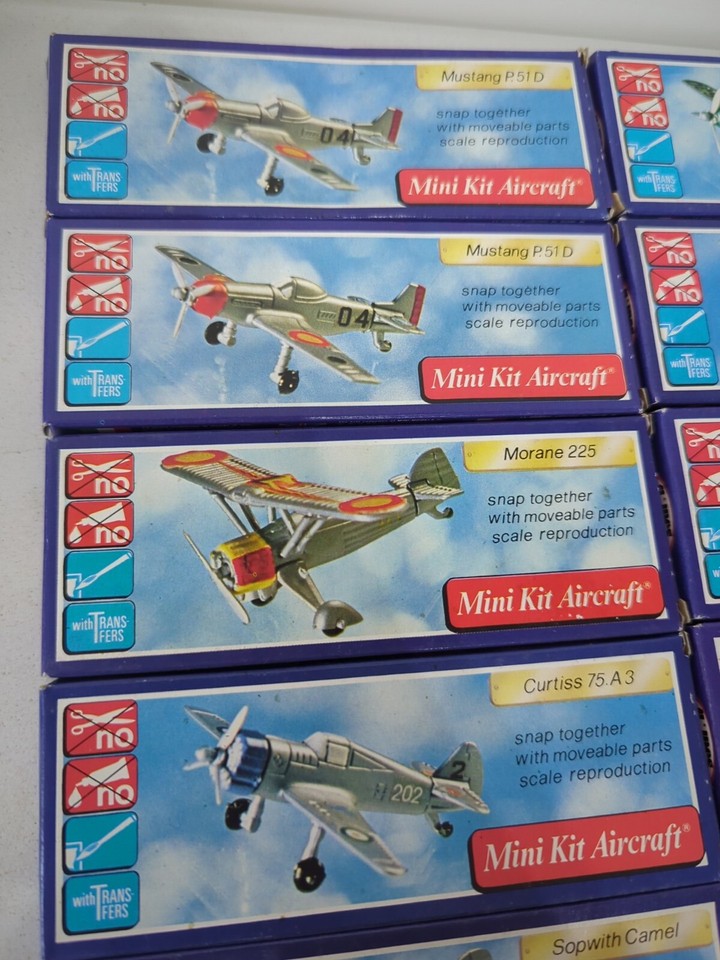 COLLECTION OF 14x VINTAGE ITALIAN MINI KIT AIRCRAFT MODEL KITS | eBay