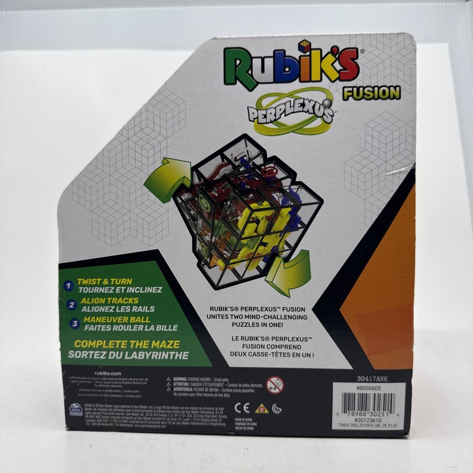 2020 Rubik's Perplexus Fusion 3x3 3D Maze Game Brain Teaser Puzzle ...