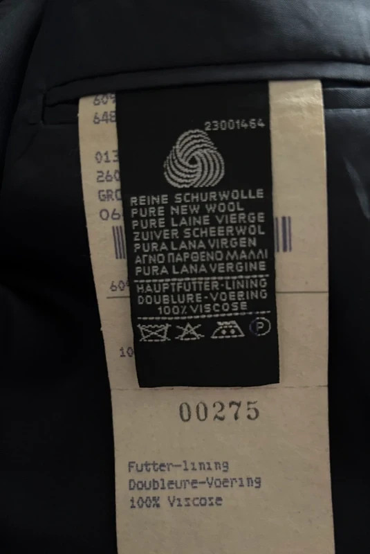 Vintage Navy Pure Wool Suit Jacket - Size 38R Baumler Riccardo | eBay UK