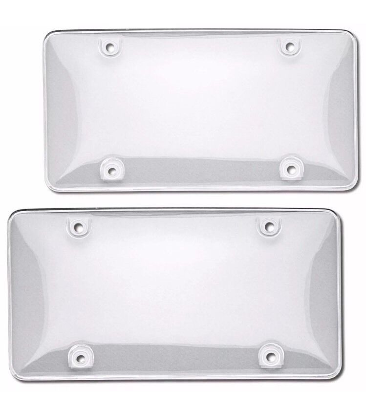 2x Clear Tag License Plate Shield Cover and Frame Truck Car | eBay