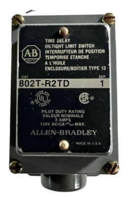 ALLEN-BRADLEY 802T-R2TD / 802TR2TD TIME DELAY LIMIT SWITCH | eBay
