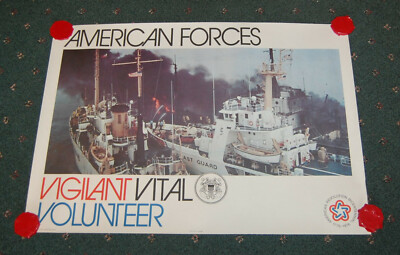 Vintage 1970s US Coast Guard Recruitment Poster | eBay