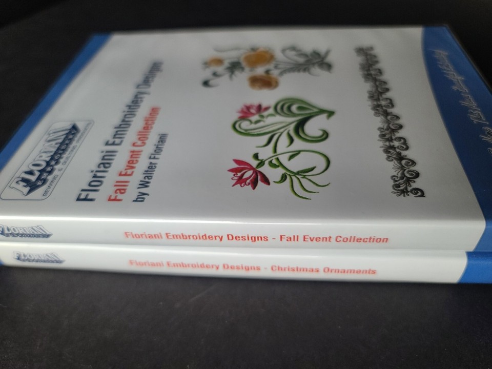 Floriani Embroidery Design Fall Collection & Christmas Ornaments Discs ...