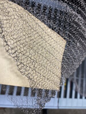 Wire Mesh 170 Needles, 0098” X 22” X 10’ , Uncrimpped Stainless Steel ...