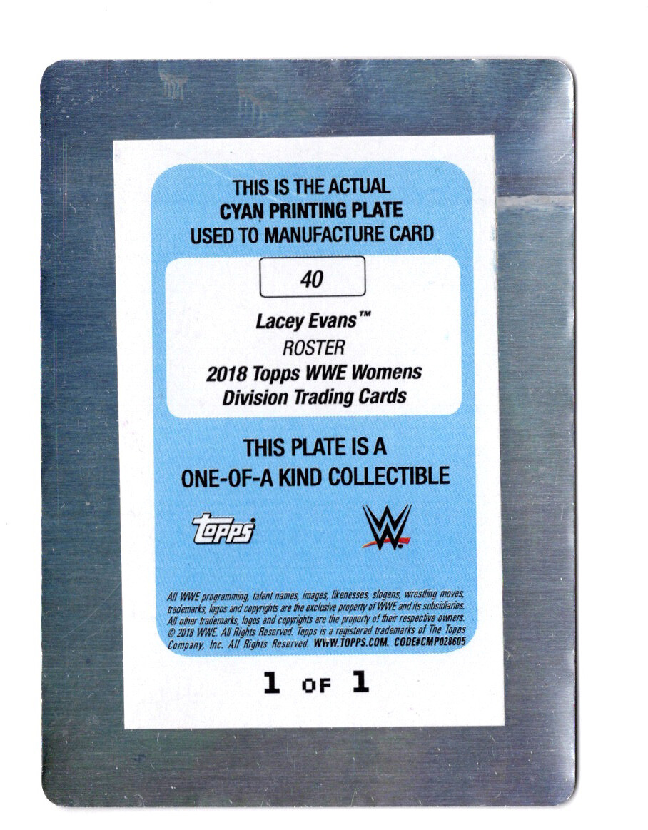 Lacey Evans 2018 Topps WWE Women's Division Autograph Card Printing ...