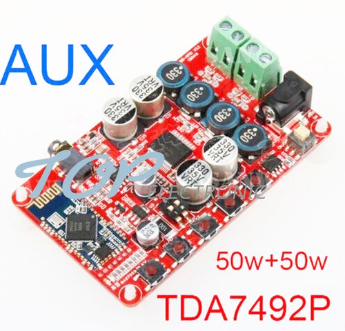 TDA7492P 50W*2 Wireless Bluetooth 4.0 Audio Receiver Digital Amplifier Board AUX | eBay