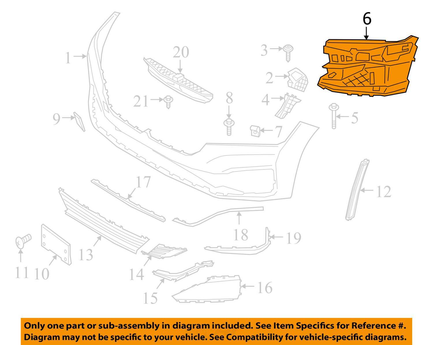 BMW OEM 20-22 740i xDrive Bumper Components-Support 51117475186 | eBay