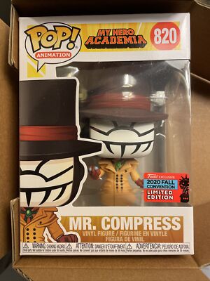 Funko Pop! My Hero Academia Mr. Compass #820 NYCC 2020 Exclusive Mint ...
