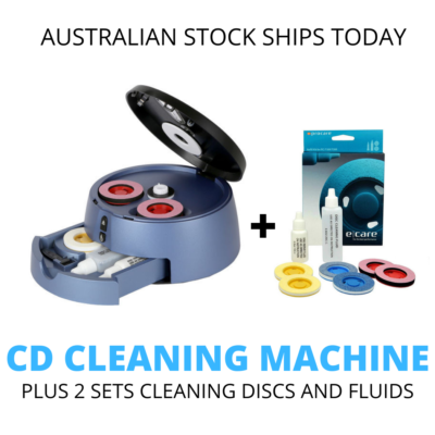 CD DVD Cleaning Polish Repair Machine 2 Sets Polishing Discs and Fluid ...