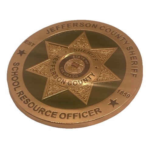 Jefferson County Sheriff SRO Challenge Coin School Resource Officer ...