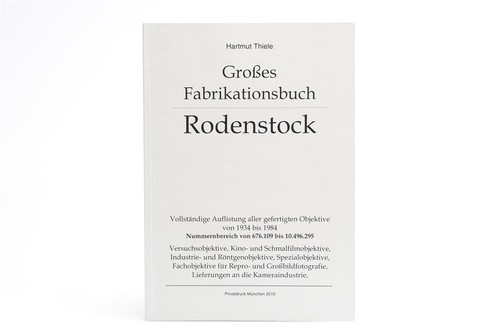 Hartmut Thiele - Large Manufacturing Book Rodenstock 1st Edition | eBay