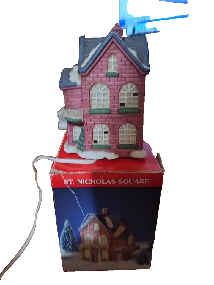 VINTAGE Old Original RARE NICHOLAS SQUARE GENERAL STORE HOUSE WITH BOX ...