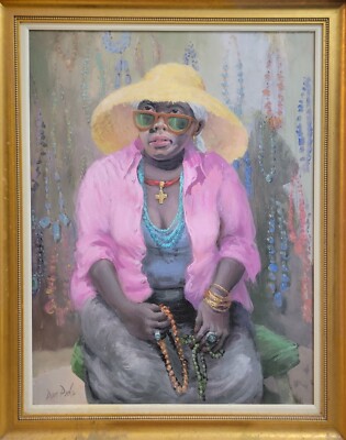 Original Painting Dan Poole South American Woman Portrait Florida ...