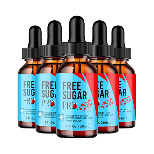 5-Pack Free Sugar Pro Drops - Free Sugar Pro for Healthy Blood Liquid ...