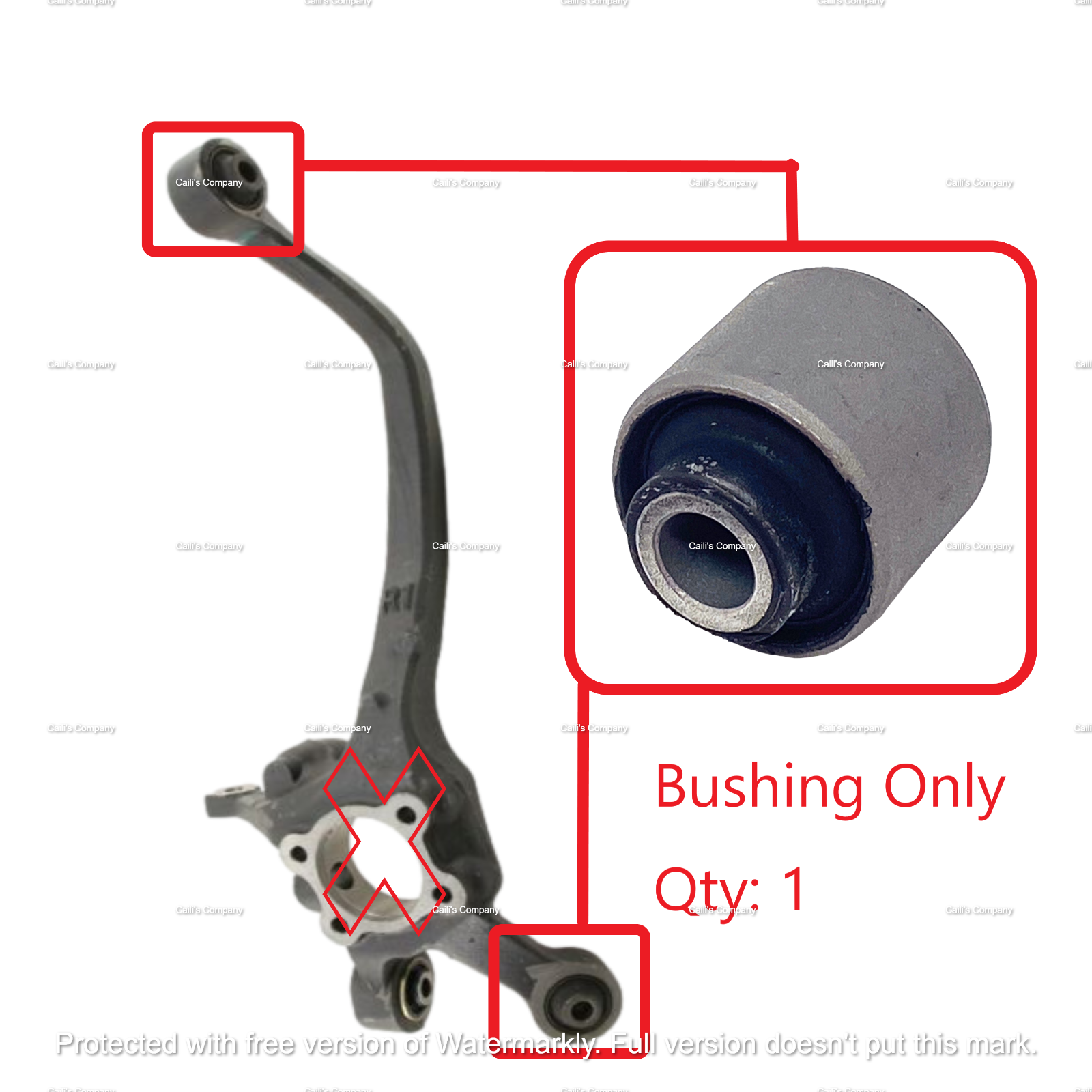 MR223673 For 2004 Chrysler Sebring Rear Knuckle Control Arm Bushing | eBay