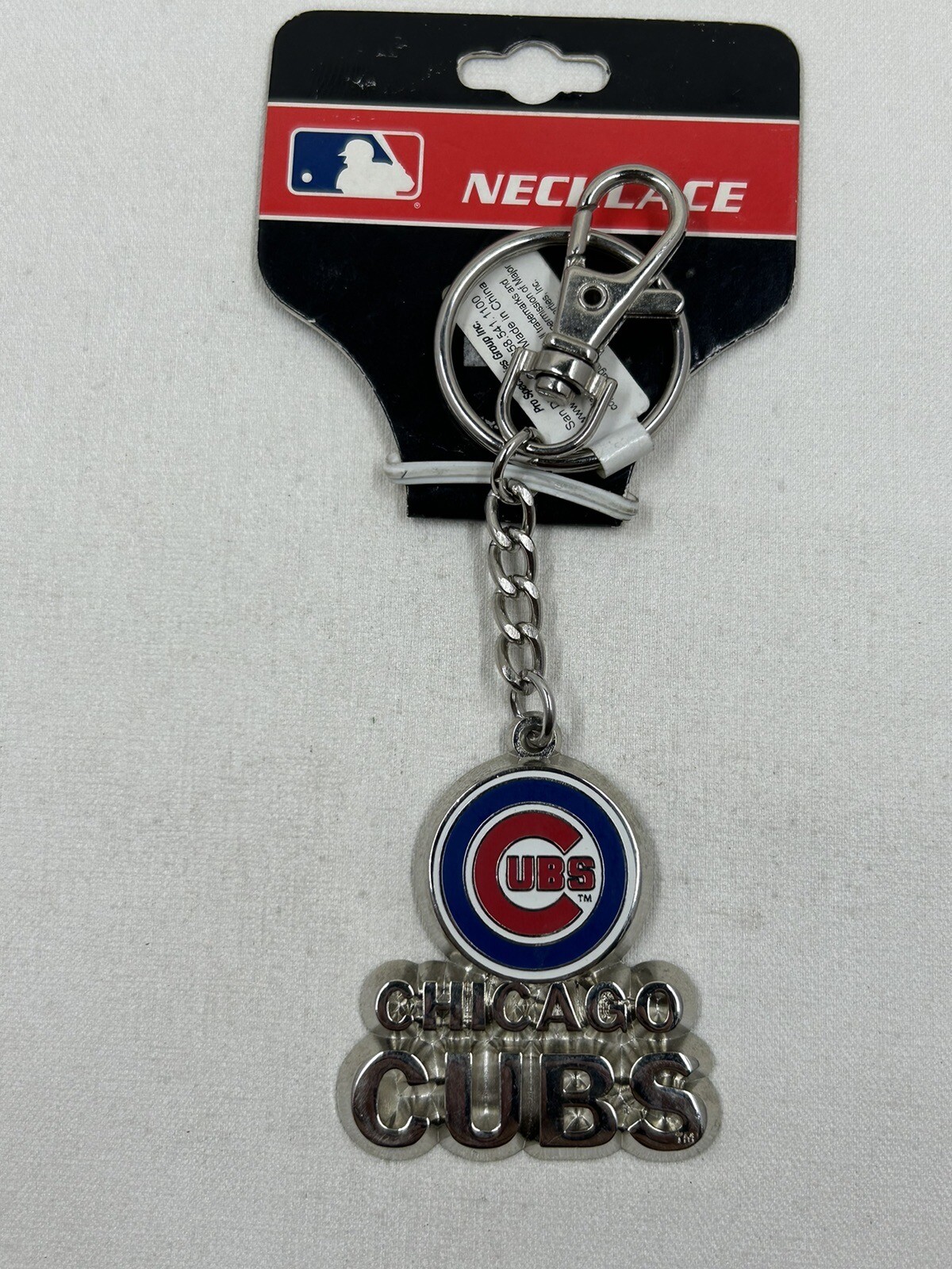 2012 CHICAGO CUBS SILVER PENDANT SOUVENIR NECKLACE MLB Keychain | eBay