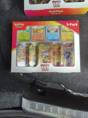 Pokemon Scarlet & Violet - 151 Costco Bundle (5-Pack) Mini Tins ...