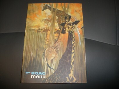 Boac Flight Menu 1960's EUC | eBay