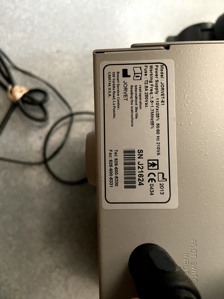 JorVet E-1 Electrosurg Cautery Unit | eBay