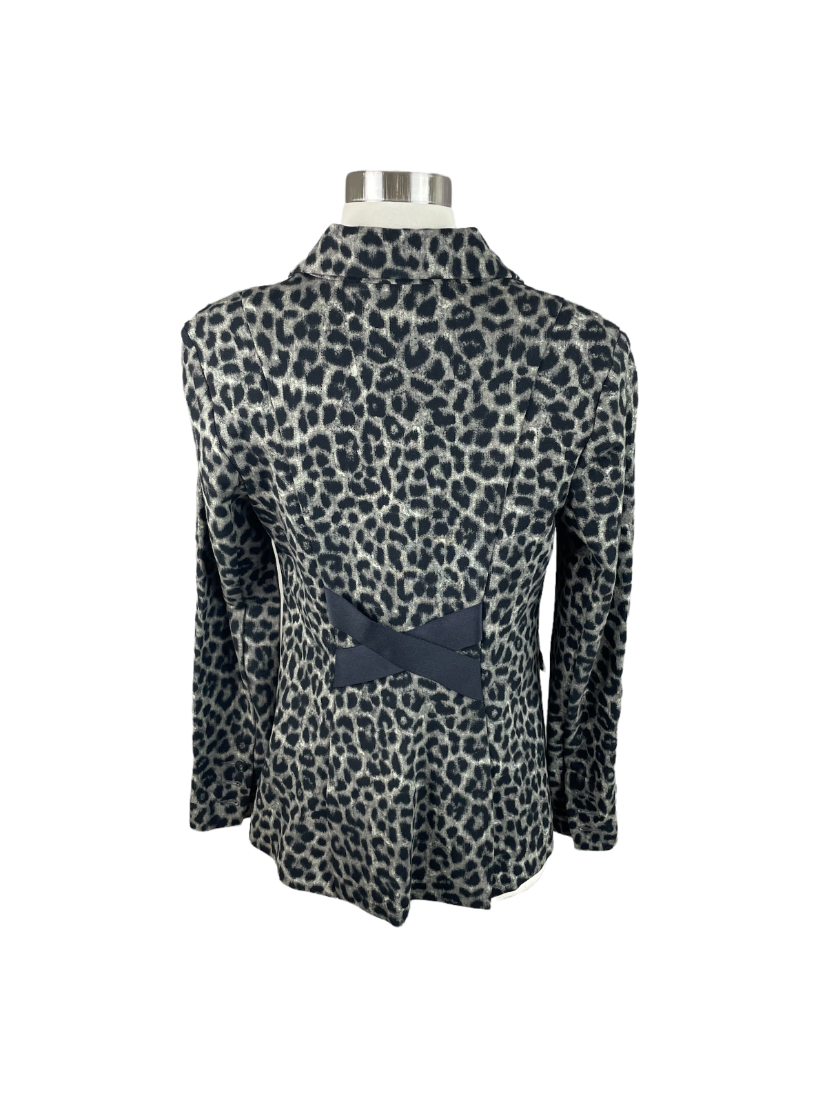 CABI 4 Jungle Leopard Style # 3373 Black Gray Jacket Blazer W/ Pockets ...