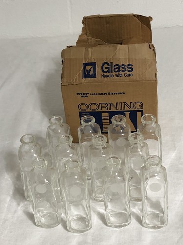Lot of 12 Vintage Corning 1370 Pyrex Lab Glass Chemistry Dilution ...