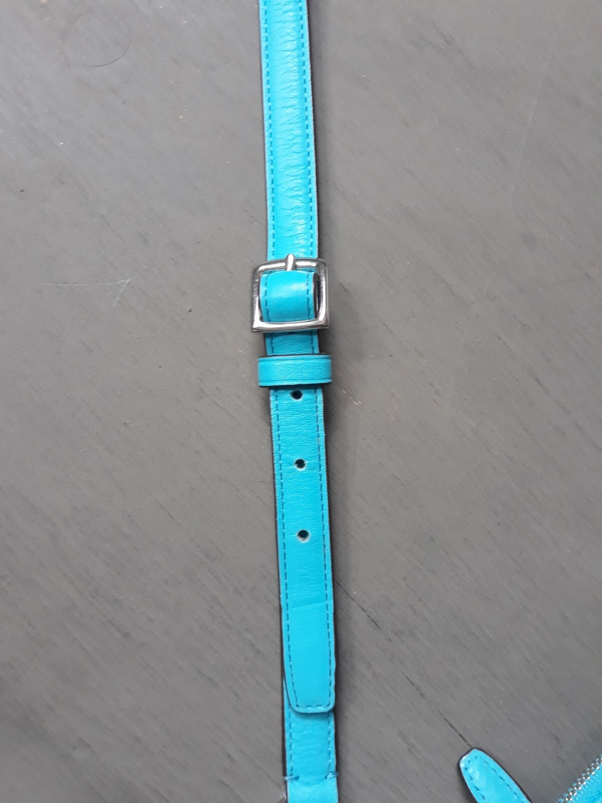 Coach 47989 Tourmaline Turquoise Teal Blue Leather Swingpack Shoulder ...