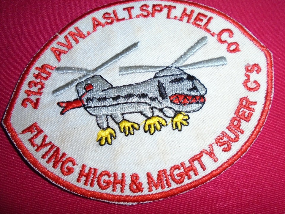 US 213th AVIATION ASSAULT SUPPORT HELICOPTER Company Vietnam War Patch ...