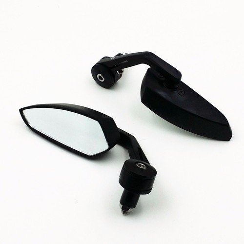 Black Handlebar Bar End Mirror ZX6R R1 R6 GSXR CBR F2 F4 FZ6 SV ZX7R CB ...