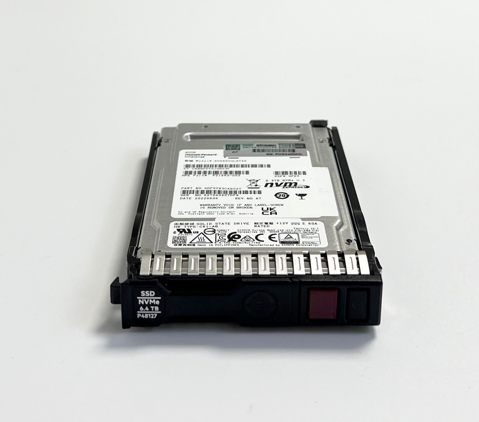 HPE 6.4TB P48017-B21 NVMe Gen4 Mainstream Performance Mixed 2.5" SCN U ...