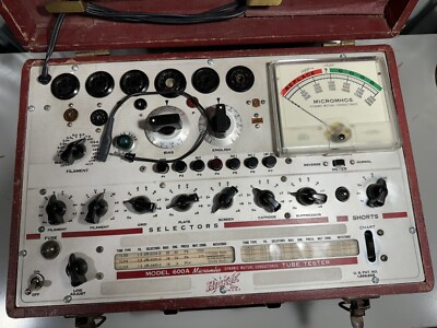 Hickok Model 600A Micromho Mutual Conductance Vacuum Tube Tester ...