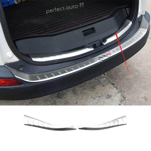 For Toyota RAV4 2013-2017 2018 Silver Steel Rear Bumper Protector Inner ...