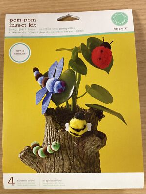 MARTHA STEWART CREATE Pom-Pom Insect Kit NEW IN PACKAGE 2008 - makes 4 ...