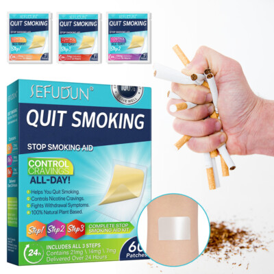 3 Stages Nicotine Transdermal Patches Help Quit Smoking Stop Smoking ...