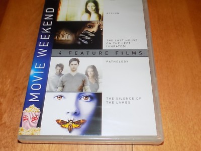 MOVIE WEEKEND 4 Feature Films Silence Lambs Asylum Pathology Horror DVD ...