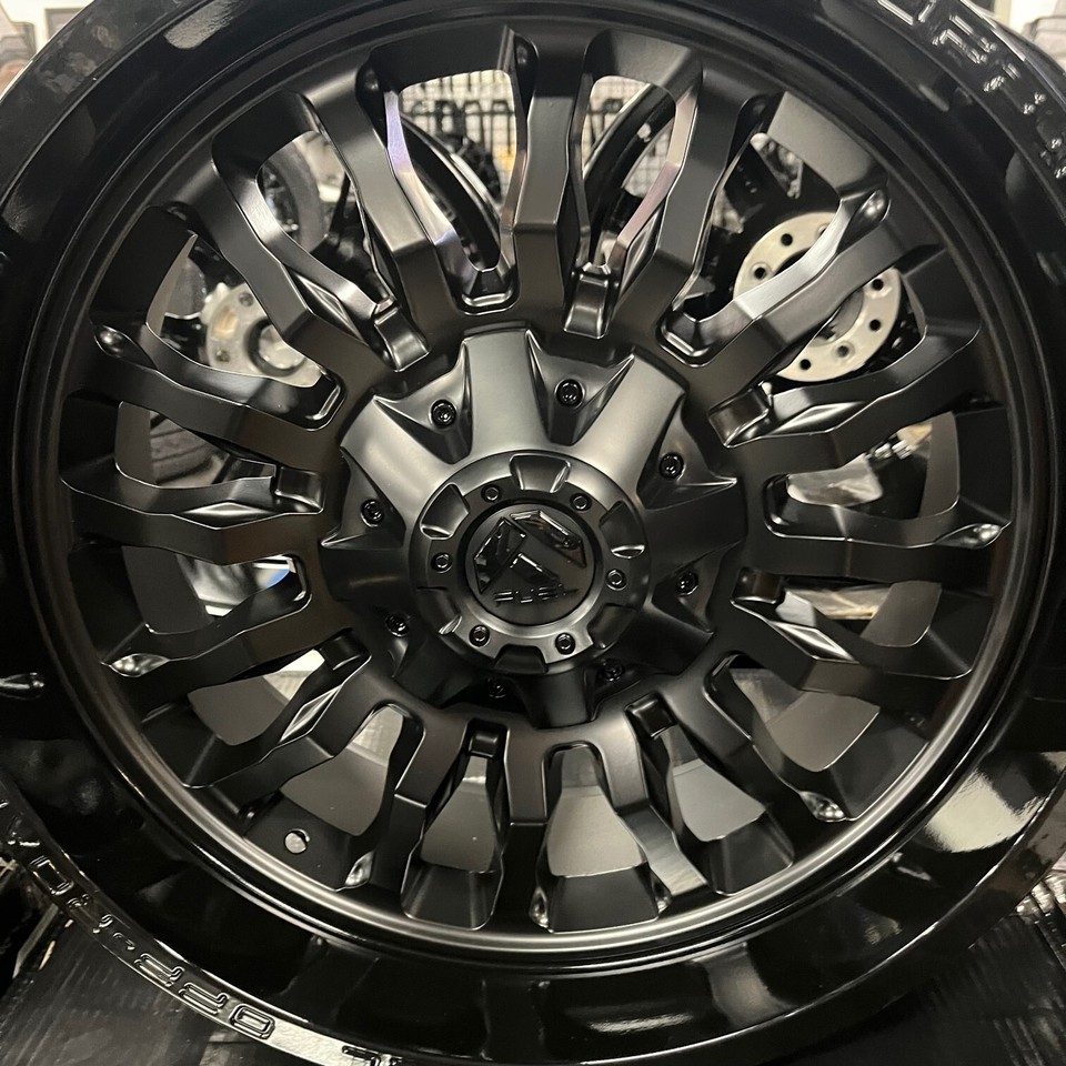 4 New Fuel D796 Arc 20" Blackout 20x9 8x170 +1mm Wheels Rims Ford F250 ...